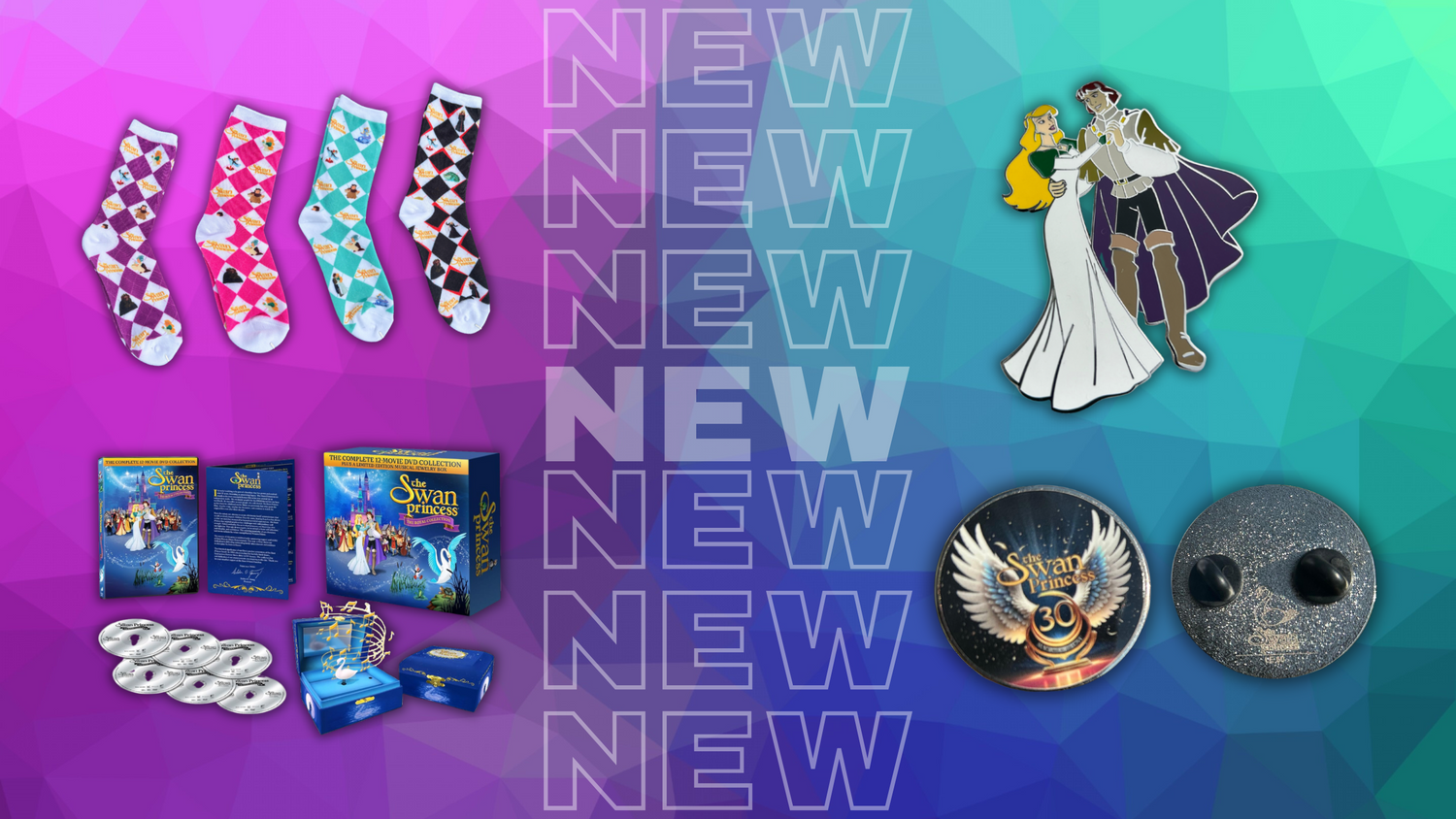 The Swan Princess Series - Princess Odette, Swan Plush Toys