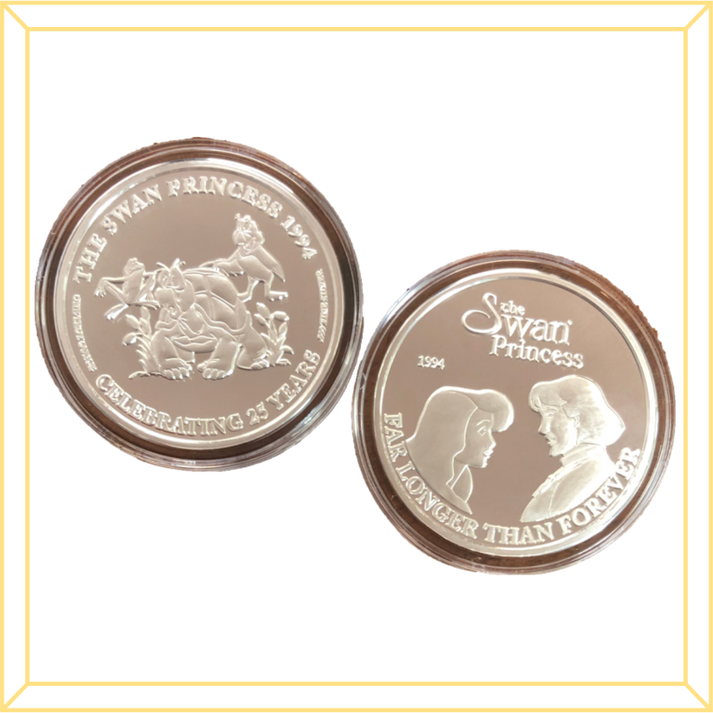 Swan Princess Commemorative Silver Coin - Derek and Odette | Swan ...
