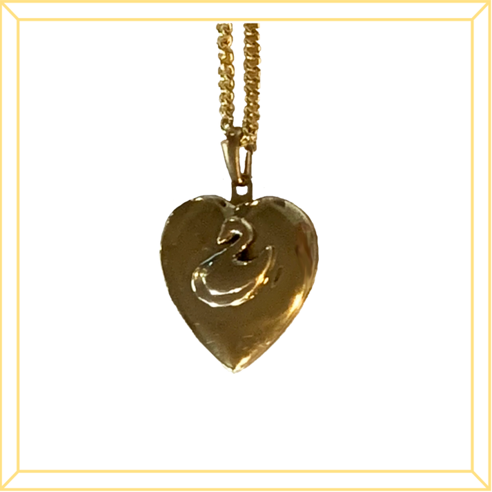 Swan princess Gold Heart Locket | Swan Princess – The Swan Princess